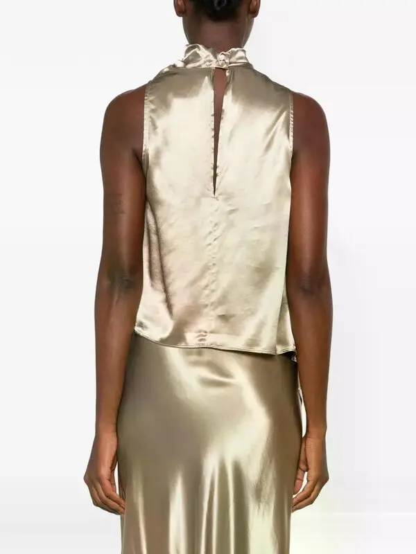 Erika Cavallini Draped High-neck Top