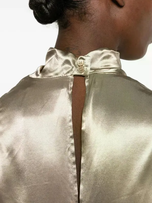 Erika Cavallini Draped High-neck Top