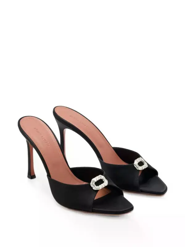 Amina Muaddi Mini Camelia Crystal-buckle Sandals