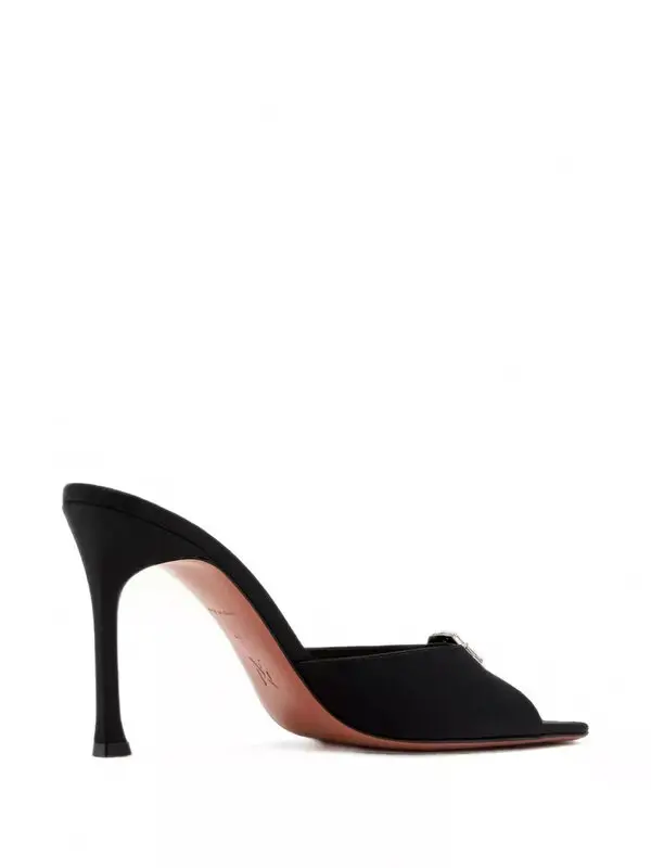 Amina Muaddi Mini Camelia Crystal-buckle Sandals