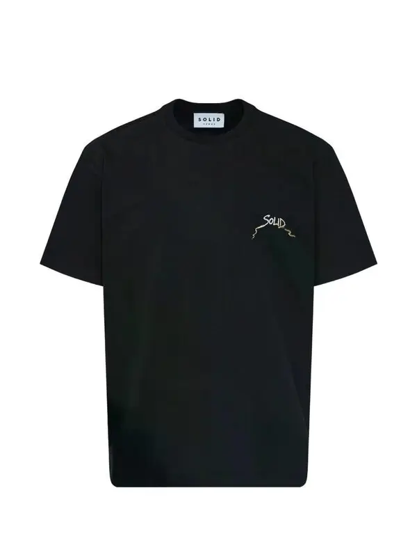 SOLID HOMME Sharpener-graphic T-shirt