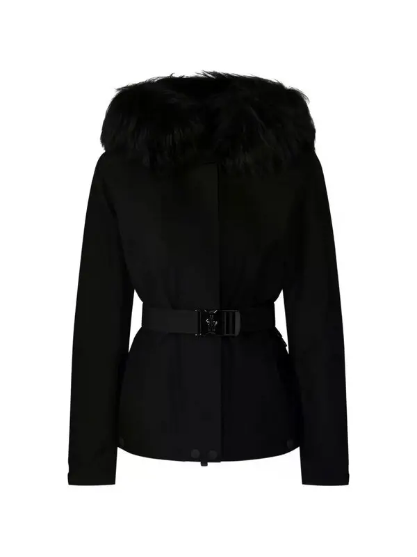 Moncler Faux-fur Belted Jacket
