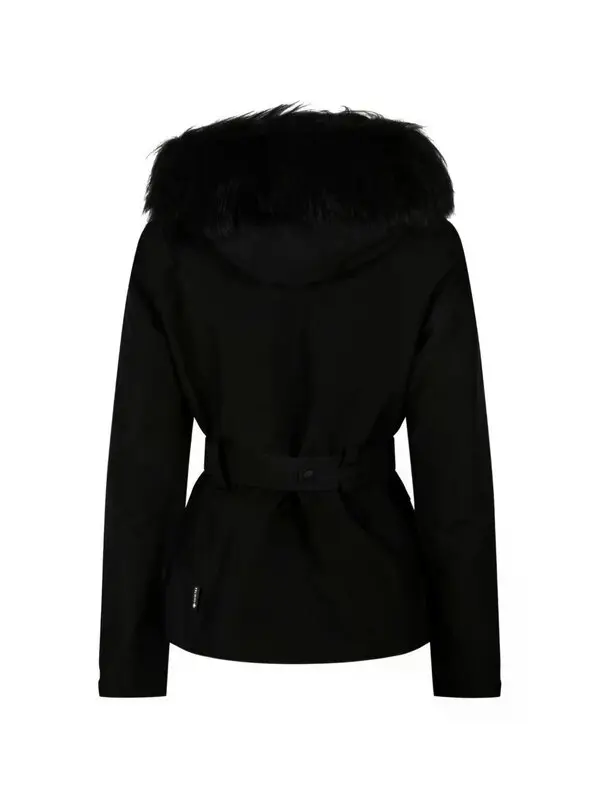 Moncler Faux-fur Belted Jacket