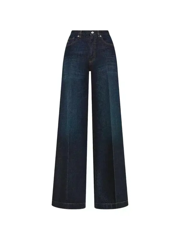NINE:INTHE:MORNING Pressed-crease Wide-leg Jeans