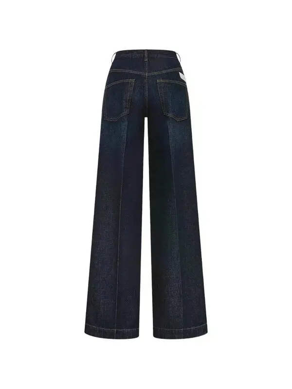 NINE:INTHE:MORNING Pressed-crease Wide-leg Jeans