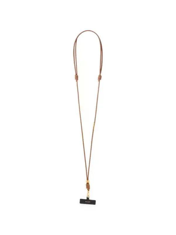 Loewe Anagram-debossed Leather Phone Strap