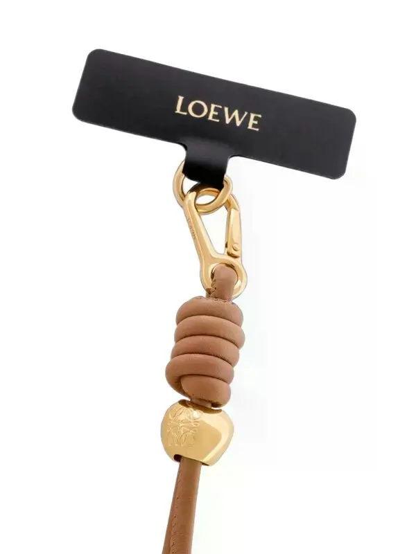 Loewe Anagram-debossed Leather Phone Strap