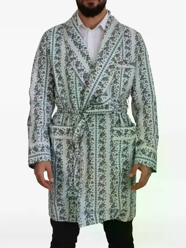 Dolce & Gabbana Floral-print Cotton Robe