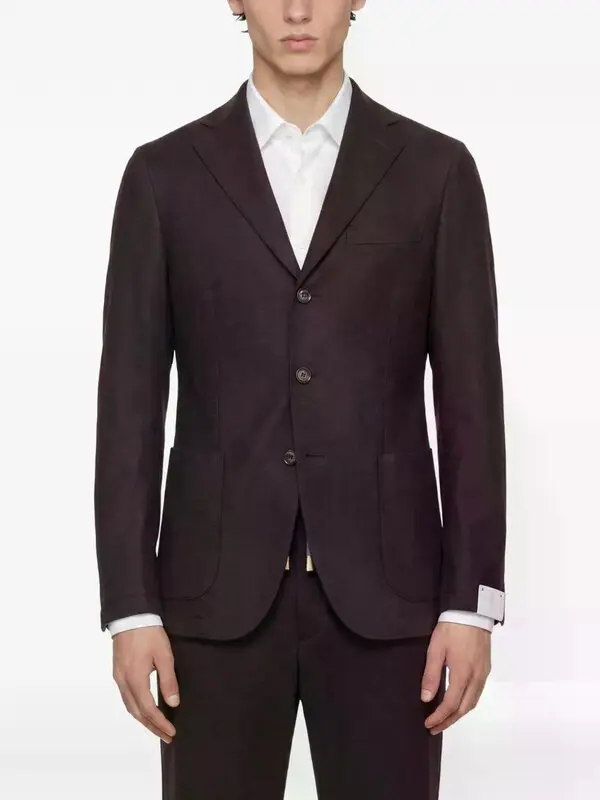 Eleventy Single-breasted Notched-lapels Blazer
