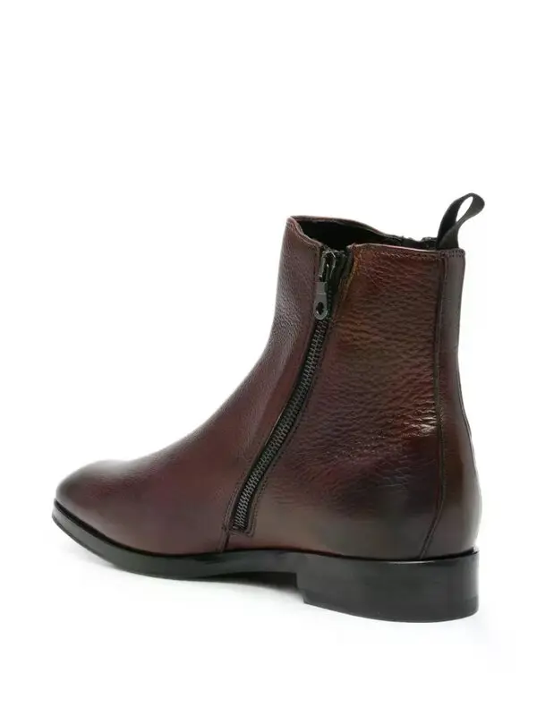 MORGILLO Grainy-leather Ankle Boots