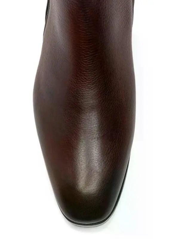 MORGILLO Grainy-leather Ankle Boots