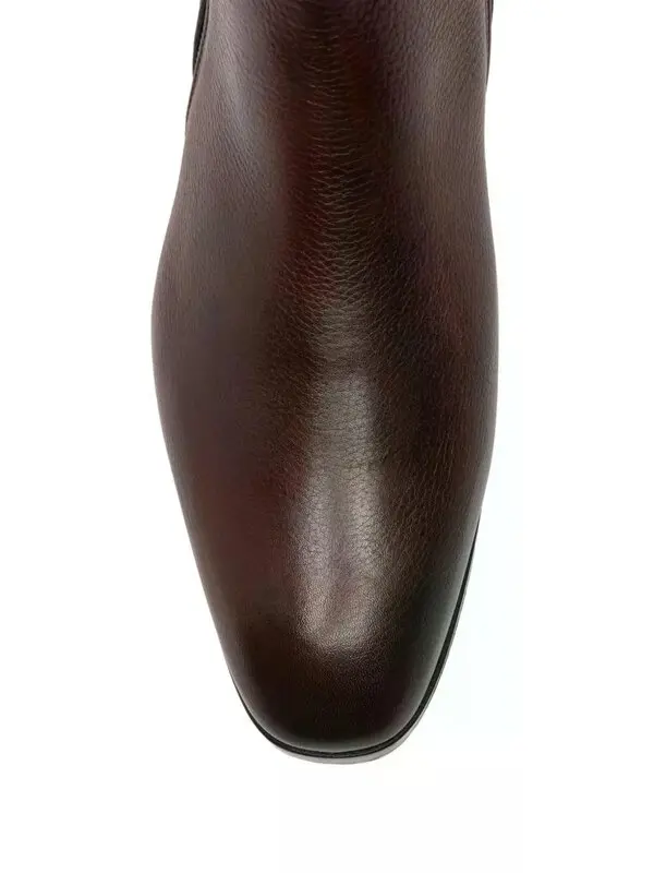 MORGILLO Grainy-leather Ankle Boots