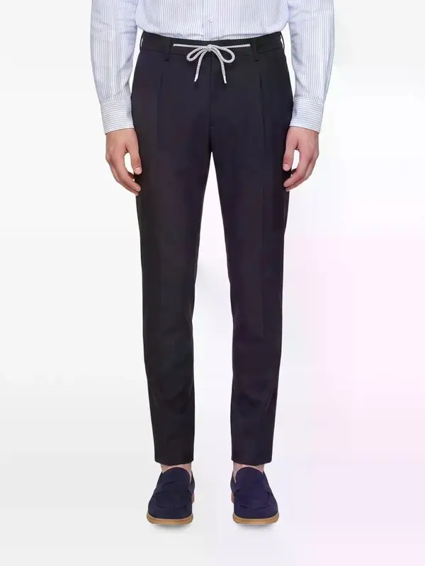 Eleventy Drawstring Pleated Trousers