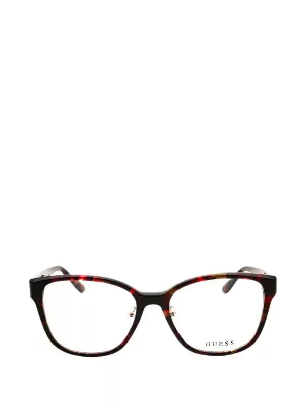 Guess Tortoiseshell-effect Rectangle-frame Glasses