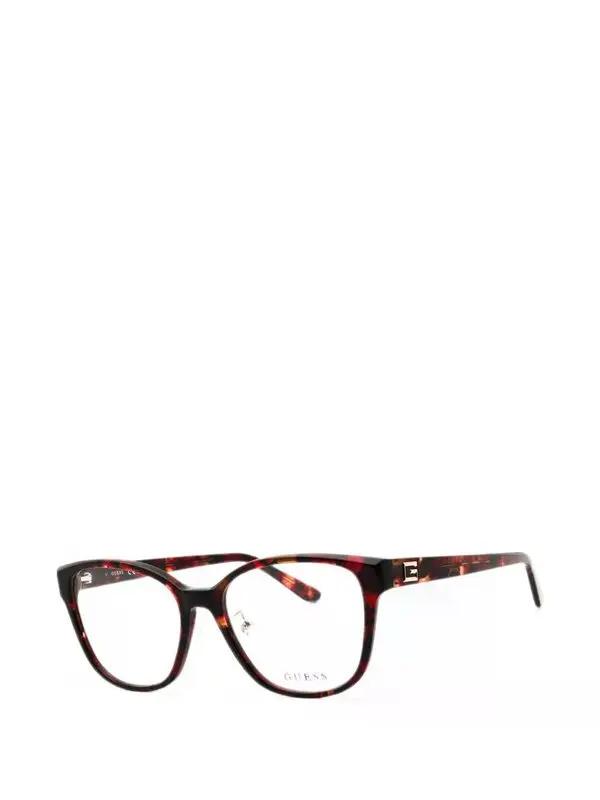Guess Tortoiseshell-effect Rectangle-frame Glasses