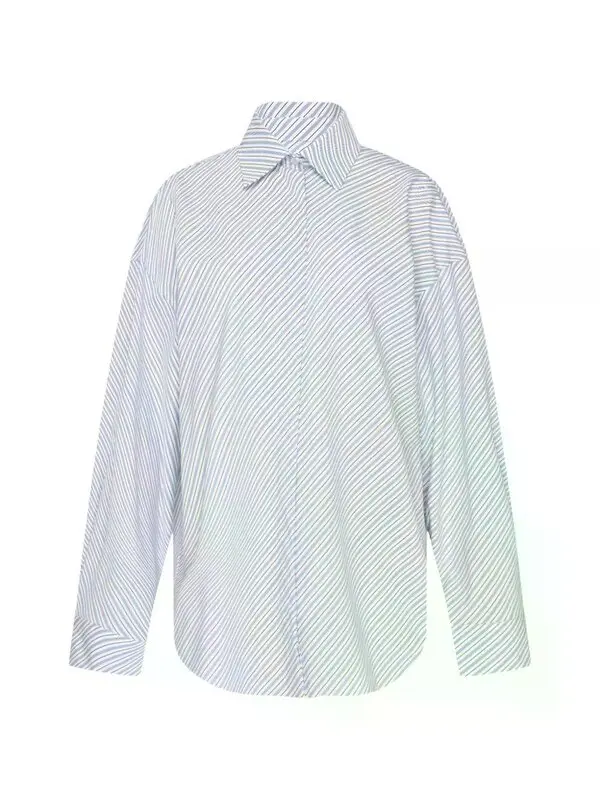 MSGM Diagonal-stripe Shirt - White