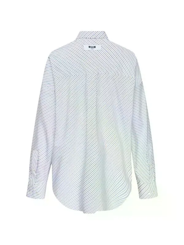 MSGM Diagonal-stripe Shirt