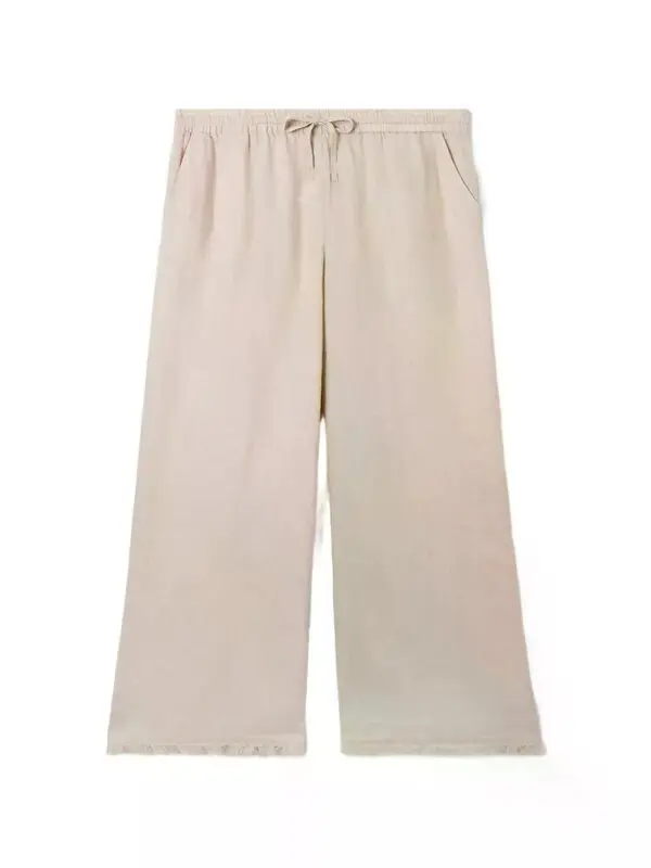 MC2 SAINT BARTH Irma Fringed Linen Trousers