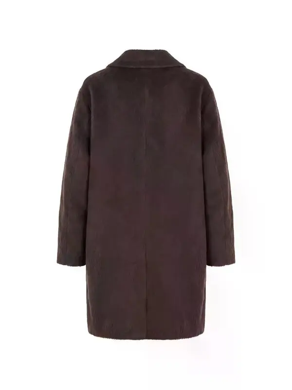 Peserico Brushed Notched-lapel Coat