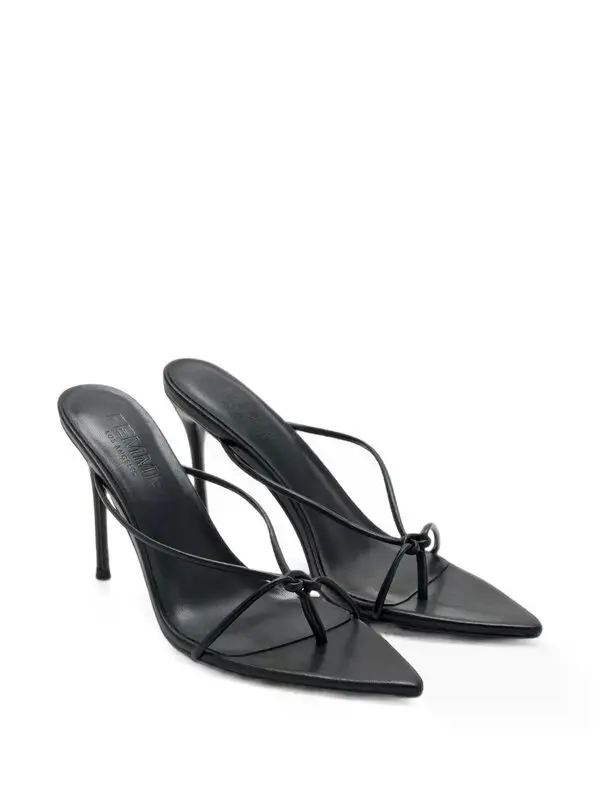 Femme La Akira Knotted Leather Sandals