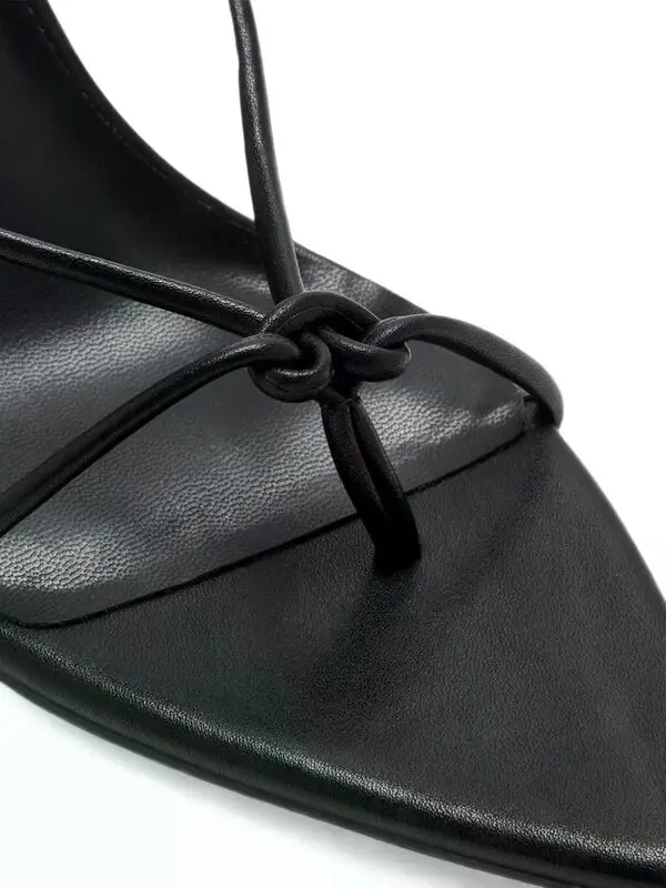Femme La Akira Knotted Leather Sandals