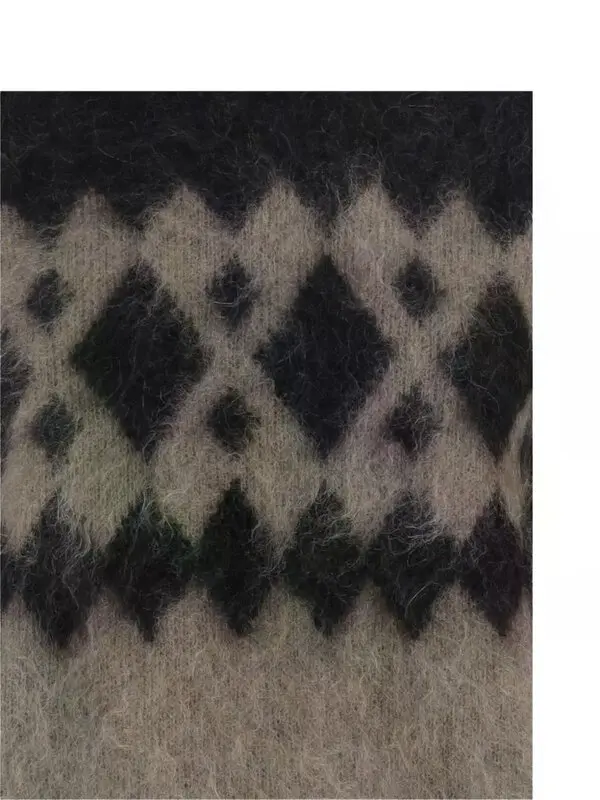 THE GARMENT Roma Argyle-intarsia Mohair-blend Sweater
