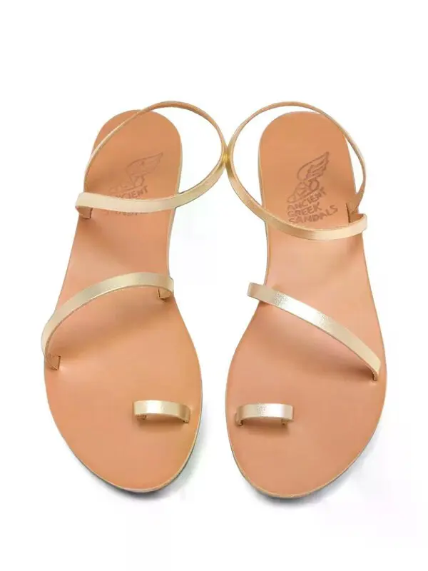 ANCIENT GREEK SANDALS Apli Eleftheria Metallic Sandals