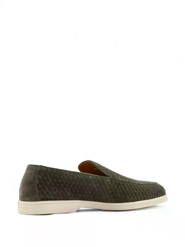 DOUCAL'S Woven Leather Loafers