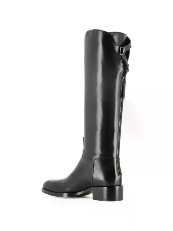 Sartore Buckle-detail Leather Boots