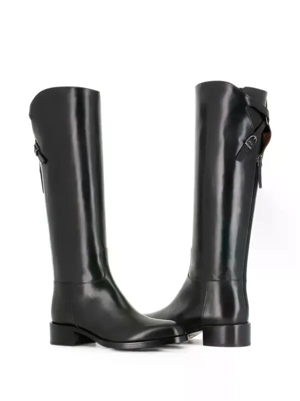 Sartore Buckle-detail Leather Boots