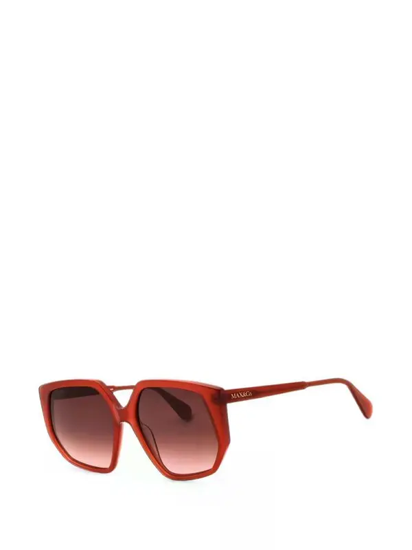 MAX&CO. Geometric-frame Sunglasses - Brown