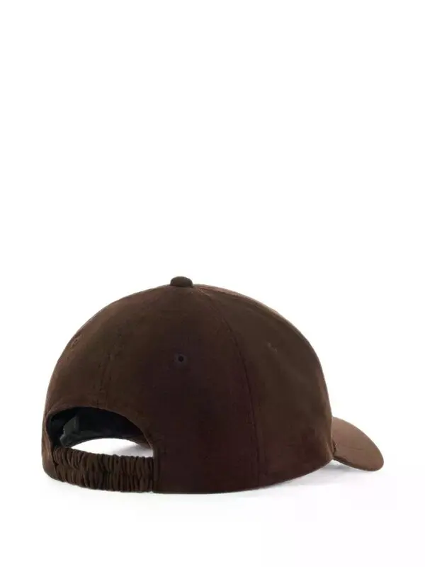 Boggi Milano Peaked Cap In Suede-look Fabric