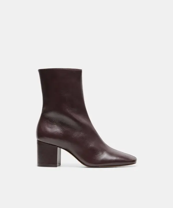 DOLCEVITA Feya Booties - Black Cherry Leather