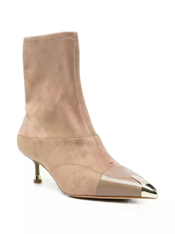 Liu Jo Metal-tip Pointed-toe Ankle Boots