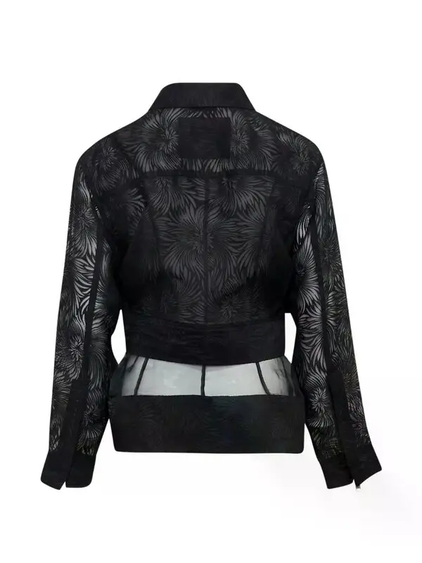 3.1 Phillip Lim Organza Fil Coupé Blouson Jacket