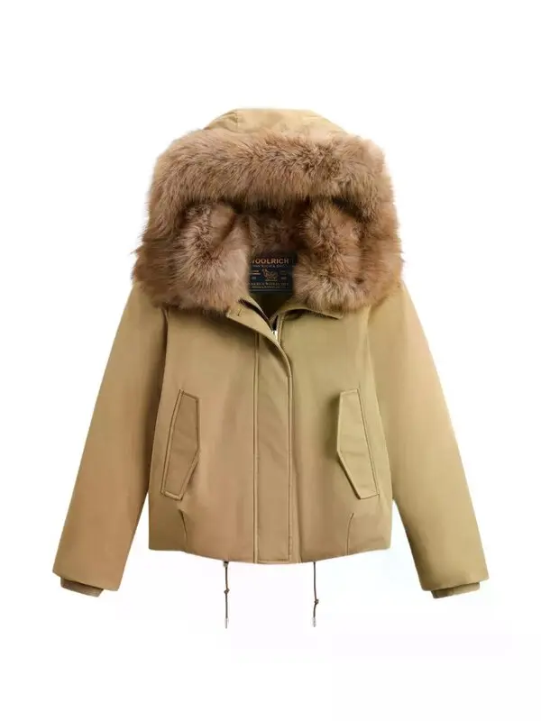 Woolrich Faux-fur Trim Hooded Jacket