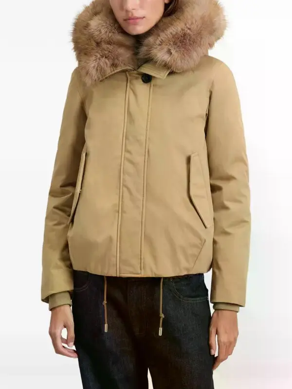 Woolrich Faux-fur Trim Hooded Jacket