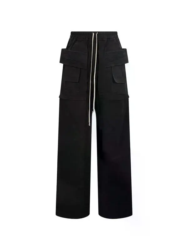 Rick Owens Drawstring Wide-leg Trousers - Black