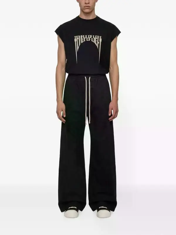 Rick Owens Drawstring Wide-leg Trousers - Black