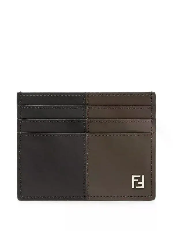 Fendi Ff Double Card Holder - Black