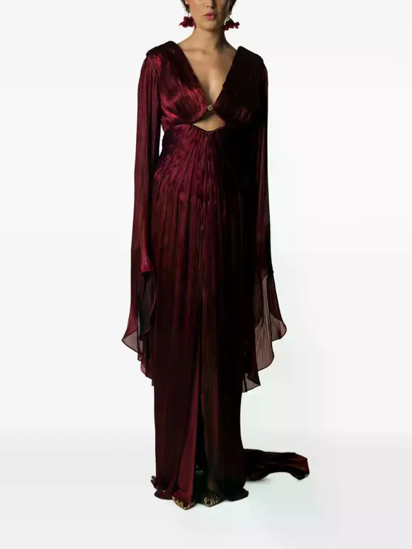 MIAU BY CLARA ROTESCU Paxos Cutout-detail Maxi Dress - Red