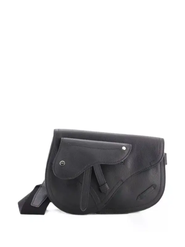 Dior Saddle Messenger Pouch Leather Crossbody Bag