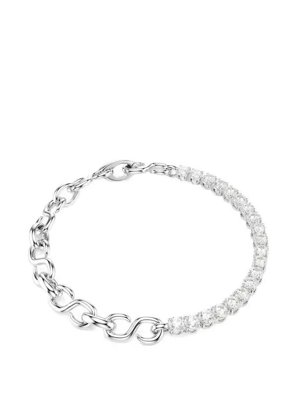 SWAROVSKI Matrix Crystal-embellished Chain-link Bracelet - Silver