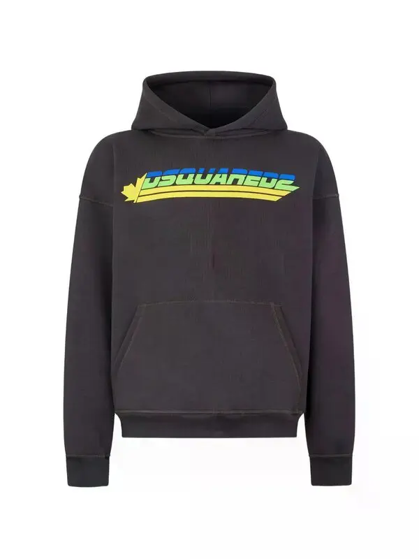 Dsquared2 Logo-print Dropped-shoulder Hoodie