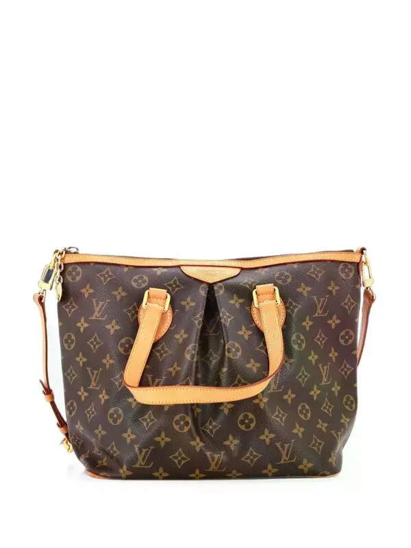 LOUIS VUITTON Palermo Handbag Monogram Canvas Pm Tote Bag - Brown