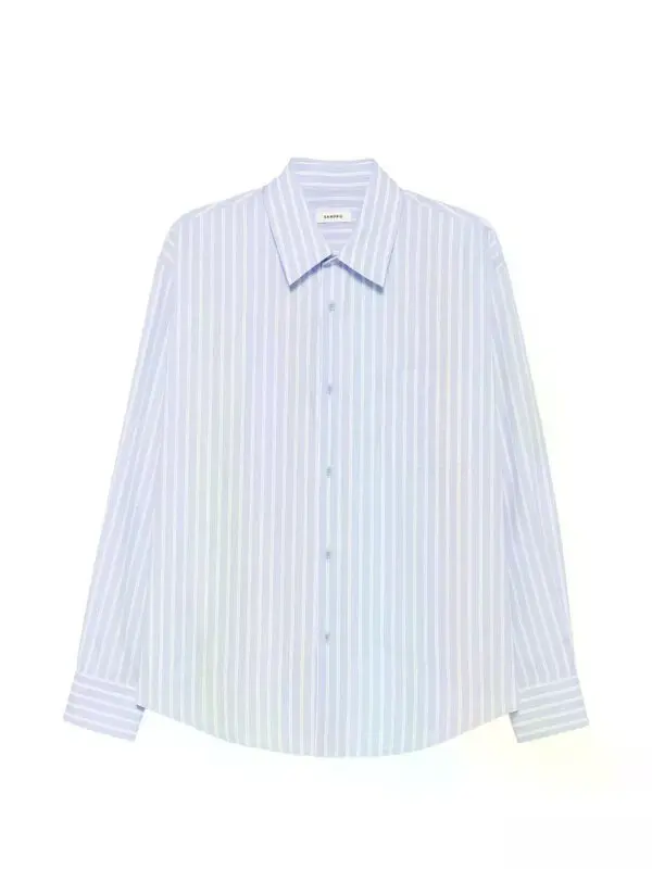 Sandro Striped Oversized Shirt