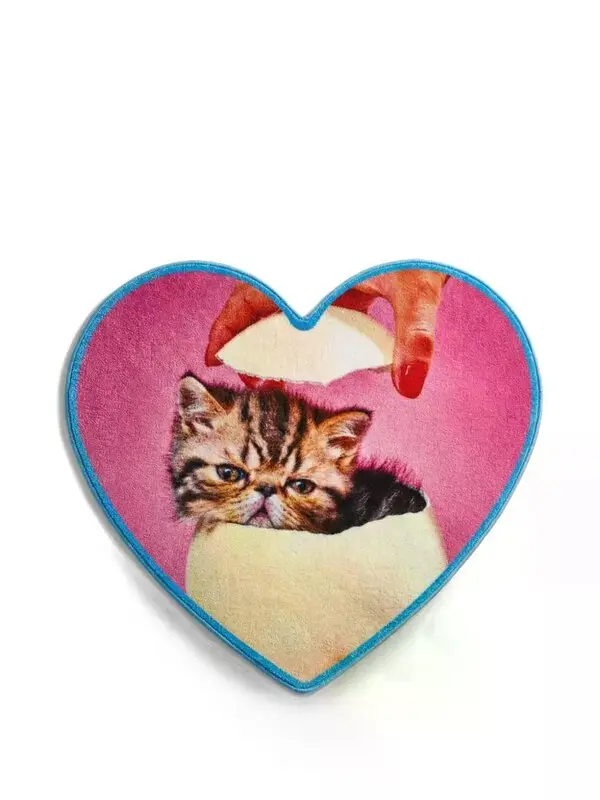 SELETTI Toiletpaper Cat Surprise Bath Mat - Pink