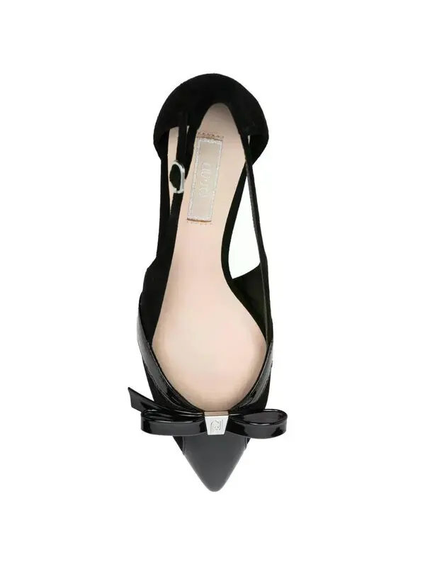 Liu Jo Deva Bow-detail Slingback Pumps - Black