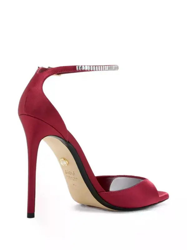 ALEVI MILANO Ninel Xtal Crystal-embellished Satin Sandals
