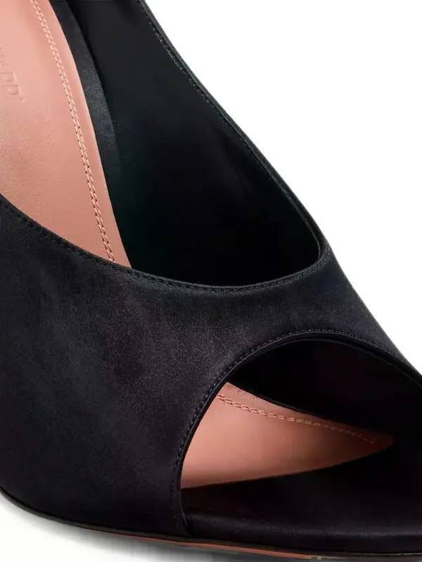 Amina Muaddi Anok Satin Sandals